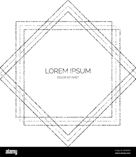 Geometric Textured Frame Black Stipple Dots Separator And Divider