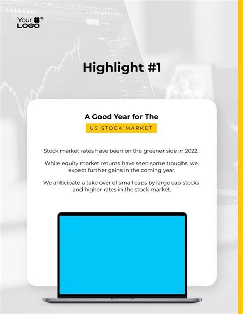 Sleek Financial Company Report Template Visme