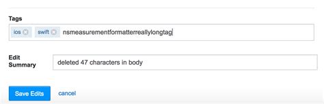 Tag Too Long Error Tooltip Shows Up Erroneously After Canceling Out Of An Edit Meta Stack