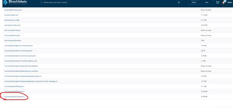 how to customize php disable functions in directadmin