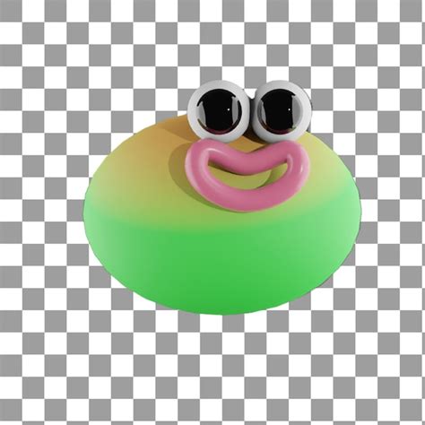Premium Psd 3d Cute Blob