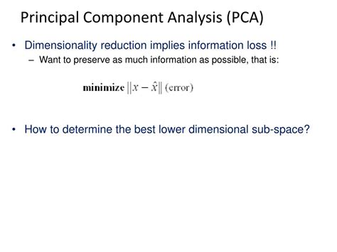 Ppt Pca Explained Within The Context Of Face Recognition Powerpoint