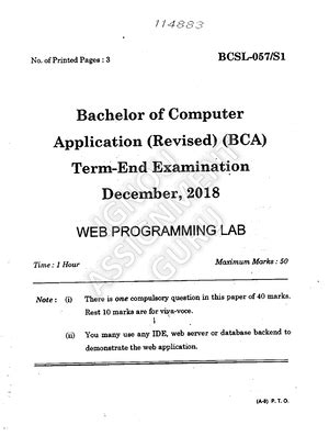 Module 3 Computer Science BCA Studocu
