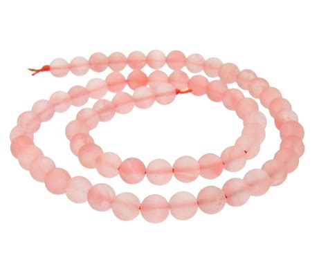 Matte Cherry Quartz Gemstone Round Beads 6mm Strand My Beads