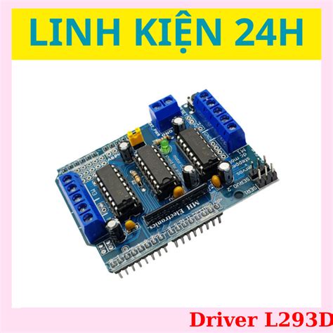 arduino motor shield l293d driver điều khiển motor dc cho arduino