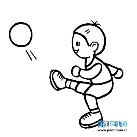 玩接球三个人简笔画 简笔画图片大全 普车都