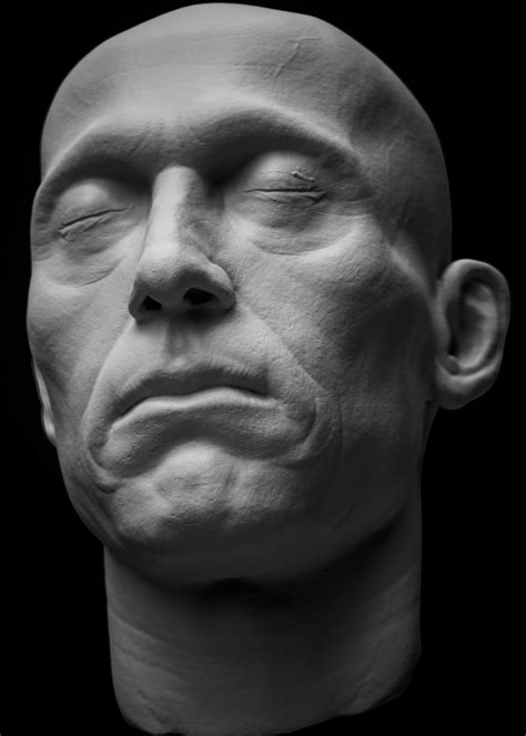 扫描人头雕刻速写模型 角色 人物 生物 作品模型 Cg模型网