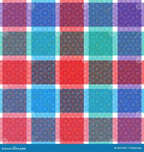 Polka Dot Background Seamless Pattern With Pink Lilac Blue Stripes