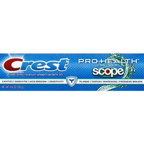Crest Pro Health Toothpaste With Scope Gel Health And Personal Care