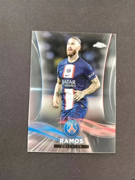 2024 TOPPS CHROME PSG Paris Saint Germain Sergio Ramos 17 99 Spain Real