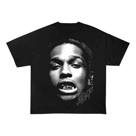Asap Rocky T Shirt 90s Hip Hop Rap Tee Asap Mob Style T Shirt Asap