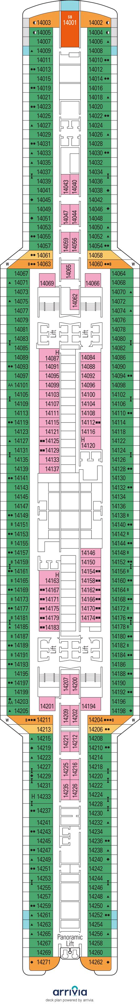 Deck 14 On Msc Seaside Msc Seaside Deck 14 On