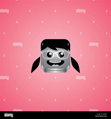 Geek Girl Avatar Portrait Stock Vector Image And Art Alamy