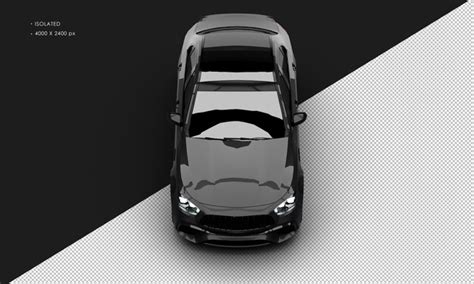 Premium Psd Isolated Realistic Metallic Black Luxury Modern Sedan