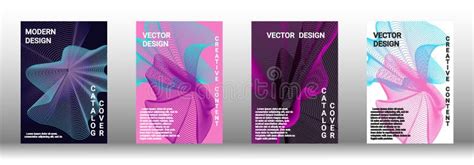 A Set Of Modern Abstract Covers With Abstract Gradient Linear Waves