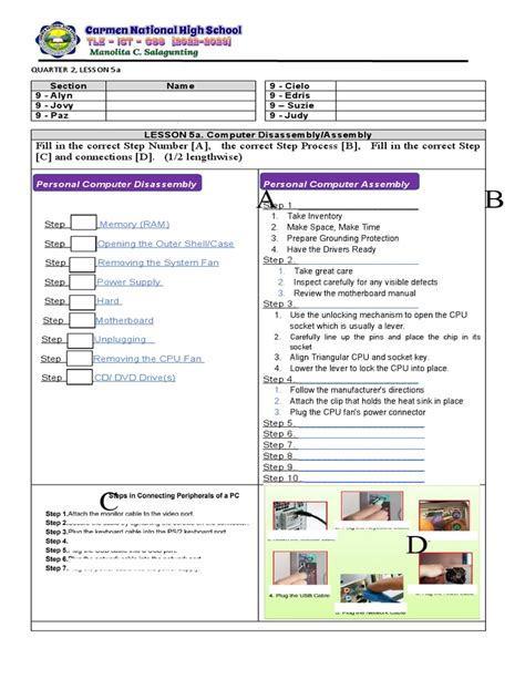 Lesson 5a Computer Assembly Descargar Gratis Pdf Electrical