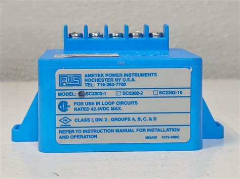 Ametek Power Instruments Signal Loop Isolator Sc