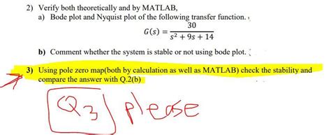 Solved 2 Verify Both Theoretically And By MATLAB A Bode Chegg