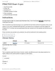 Practice Quiz For MCDB Exam Preparation Guide Course Hero