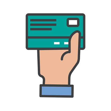 Credit Card Payment Icon Credit Card And Hand Vector 26730023 Vector