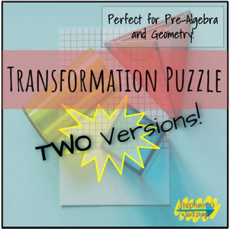 Transformation Puzzle Amped Up Learning