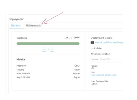 Ui Show Additional Deployment Information For Apps Deployed Via