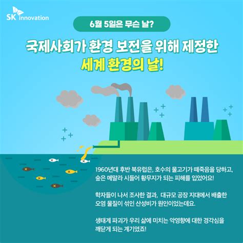 카드뉴스 6월 5일은 세계 환경의 날 오늘만큼은 관심을 주세요 Sk이노베이션 뉴스룸 Skinno News