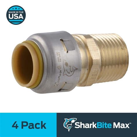Reviews For SharkBite Max 1 2 In Push To Connect X MIP Brass Adapter
