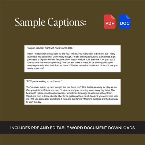 Ppv Onlyfans Captions For Sex Workers Adult Content Captions For
