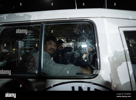 A Red Cross Convoy Carrying Israeli And Foreign Hostages Heads To Egypt