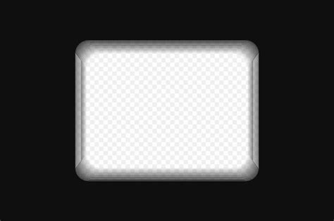 Old Cinematic Frame Overlay Texture On Transparent