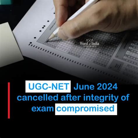 Education Ministry Cancels UGC NET Orders CBI Investigation Word Of India