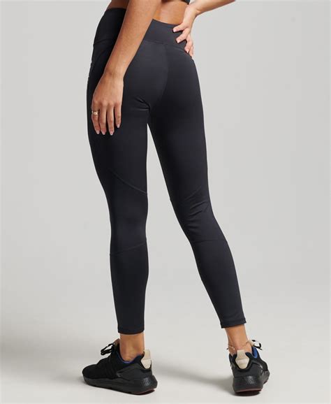 Superdry Core 78 Tight Leggings Black Graphic Hores Stores