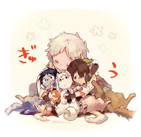 わんたちをぎゅうする Bsd Wan 🐾 Bungo Stray Dogs Stray Dogs Anime Bungou Stray Dogs