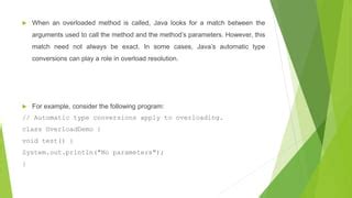 MODULE Methods And Classes Overloading Pptx