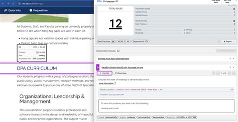 How To Use Deque Axe Devtools Extension University Of Illinois