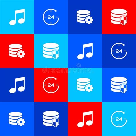 Set Music Note Tone Clock 24 Hours Setting Database Server And