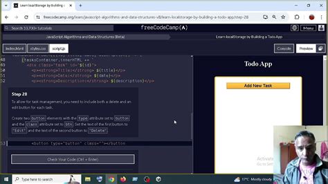 Learn Localstorage By Building A Todo App Step 28 Youtube