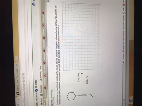 Solved Predict The Product S Of Treating The Given Alkyne Chegg