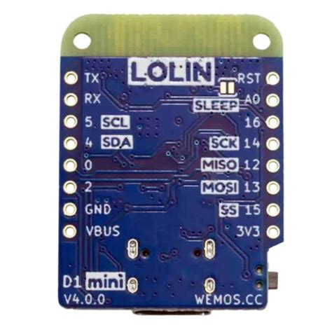 Wemos D1 Mini V4 0 ESP8266 WiFi Port I2C USB C