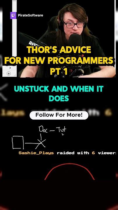 tips for new programmers part 1 piratesoftware youtube