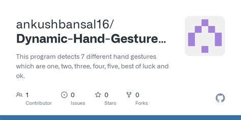 Github Ankushbansal16 Dynamic Hand Gesture Recognition This Program Detects 7 Different Hand