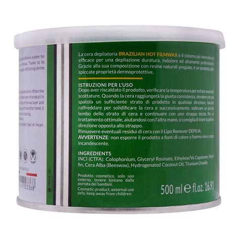 Purchase Depilia Brazilian Hot Filmwax No Strips Depilatory Wax 500ml