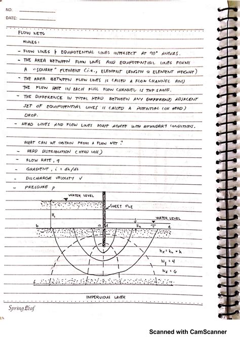 Solution Continuity And Laplace And Flow Nets Geotech Engg Notes