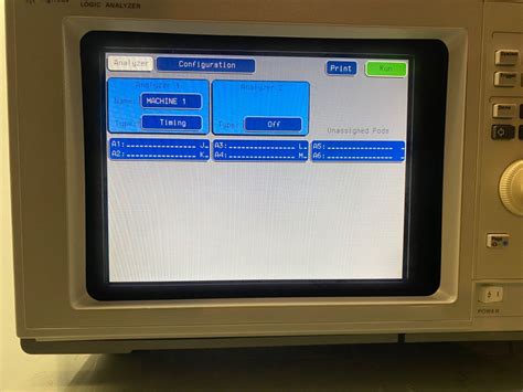 Agilent 1671g Logic Analyzer With Cables Color Screen Has Options 002