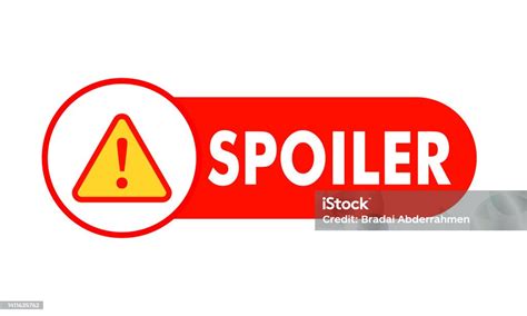 Ilustración De Señal Vectorial De Alerta De Spoiler Y Más Vectores
