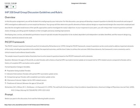 SOLUTION Module Five Small Group Discussion Guidelines And Rubric
