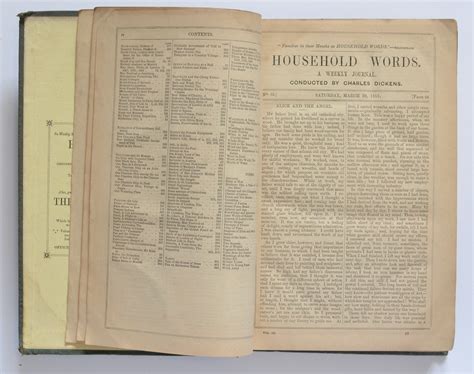Household Words Volumes Iii And Xii Conducted By Charles Dickens