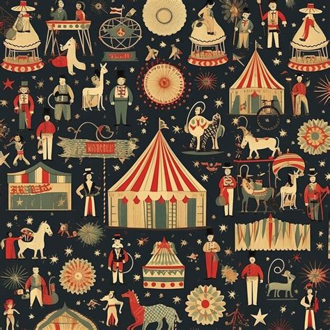 Premium AI Image The Circus Pattern Premium AI Image The Circus Pattern
