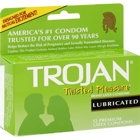 Trojan Twisted Pleasure Latex Condoms Premium Lubricated Stuffing Foodtown